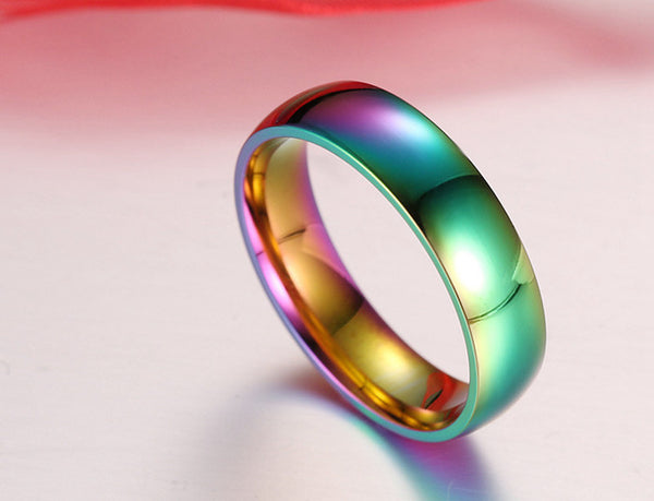Rainbow Titanium Ring - Free Shipping! - My Niche Deals